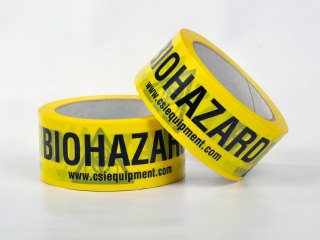 Adhesive Tape - BIOHAZARD 50mm - Crime Scene Investigation Equipment Ltd