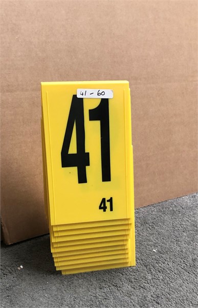 Photo Evidence Markers Numbers 41-60 - Crime Scene Investigation ...