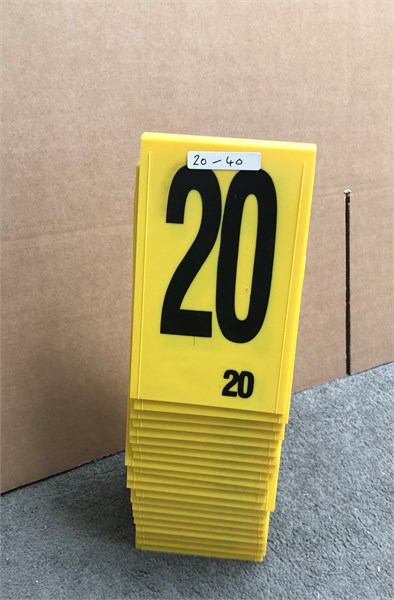 Photo Evidence Markers Numbers 20-40 - Crime Scene Investigation ...