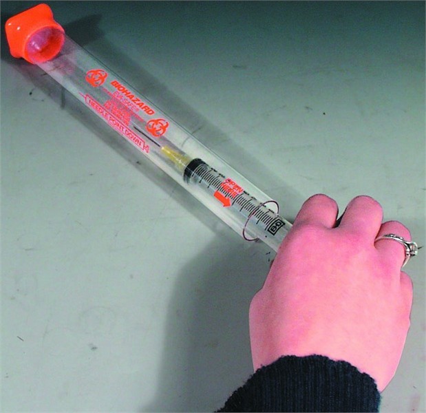CSI Syringe Holder - Single - Crime Scene Investigation Equipment Ltd