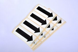 Self Adhesive Paper Arrows - 50mm Black - Crime Scene Investigation ...