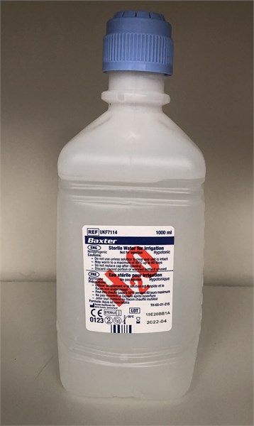 Baxter Sterile Water for Irrigation - Crime Scene Investigation ...